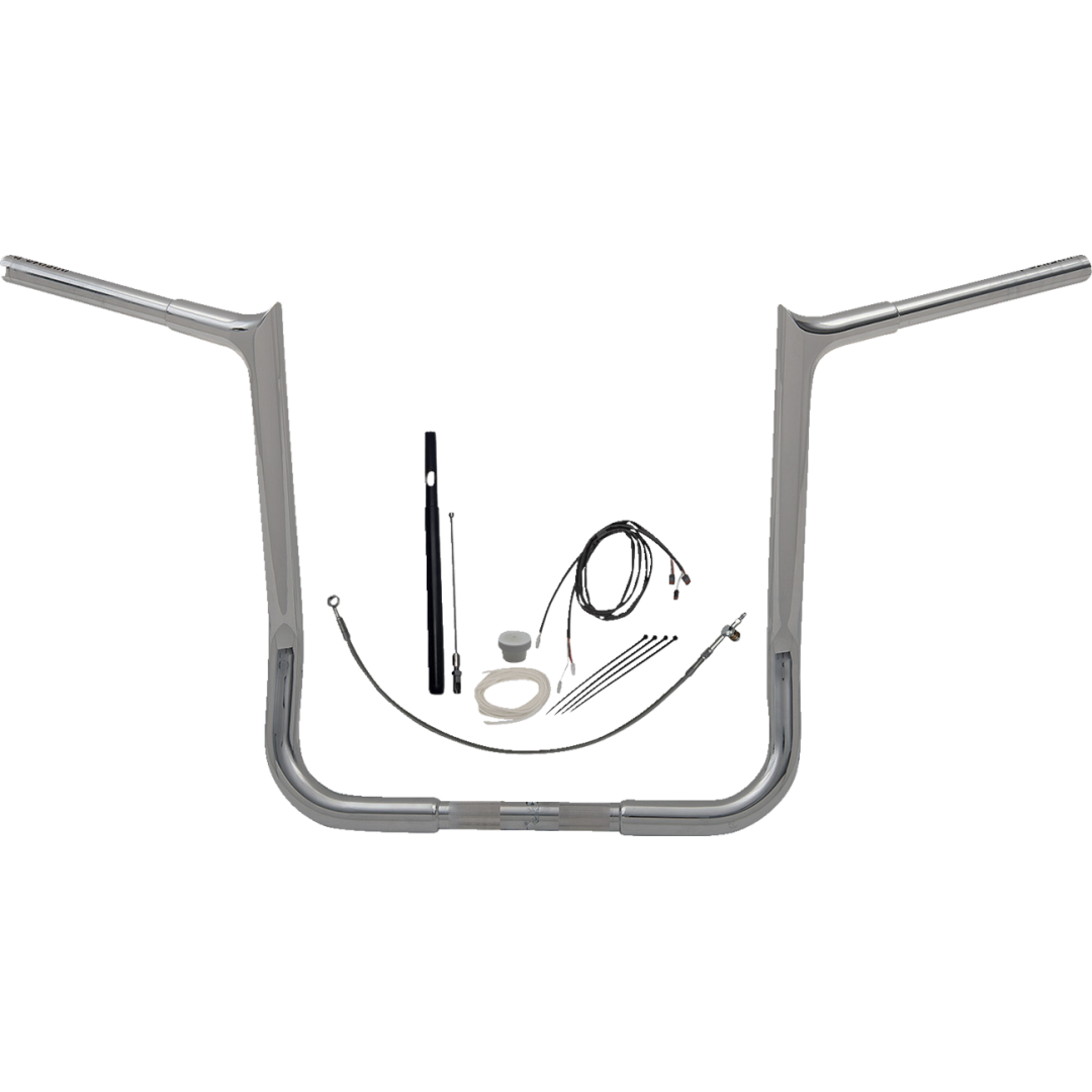 1-1/4" EZ Install Pointed Top Handlebar Kit with 16" End Rise 2021-2022 ...