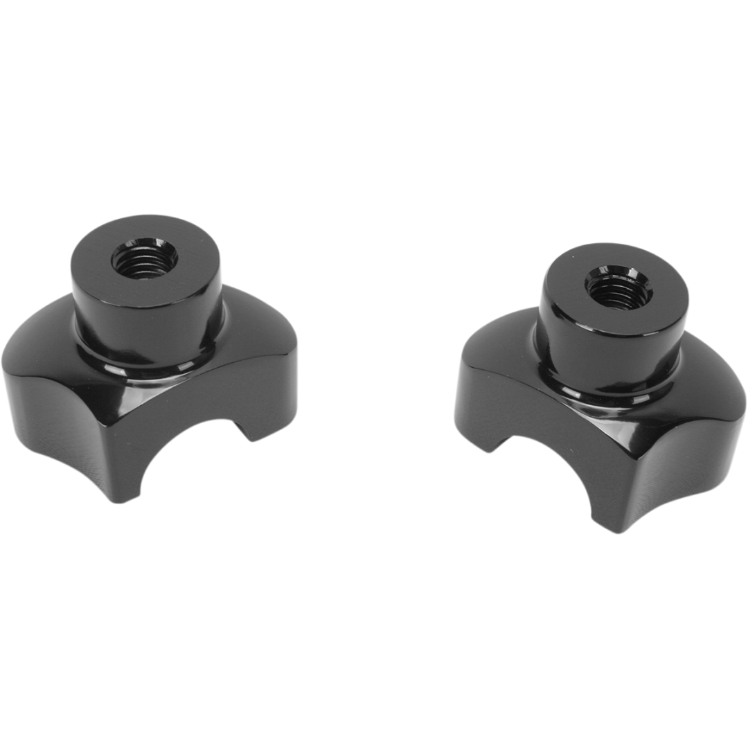 Forged 1" Straight Handlebar Riser Multi Fit, Black