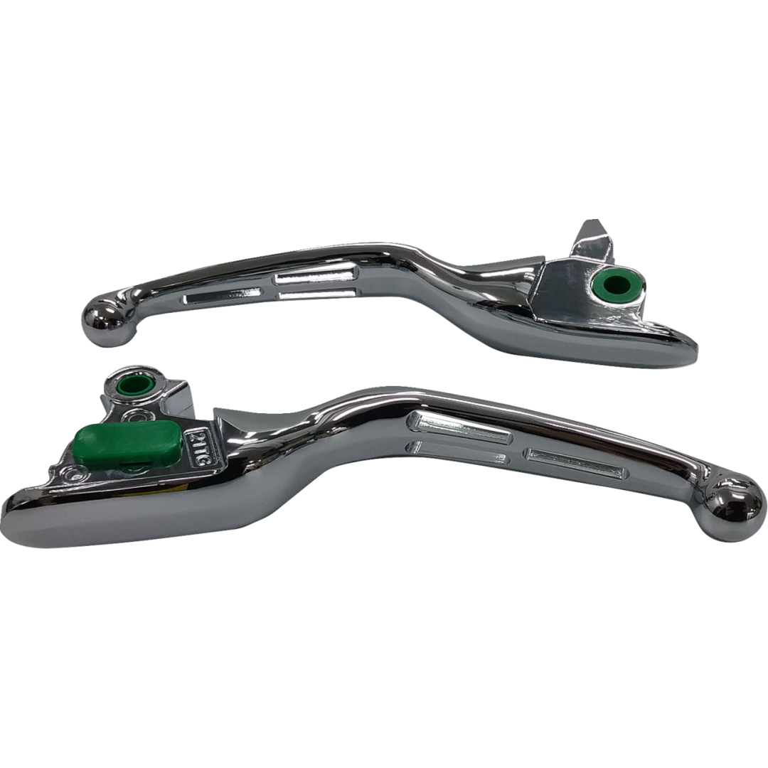 Slotted Wide Blade Lever Set 2021-2023 Bagger, Cable Clutch, Chrome ...