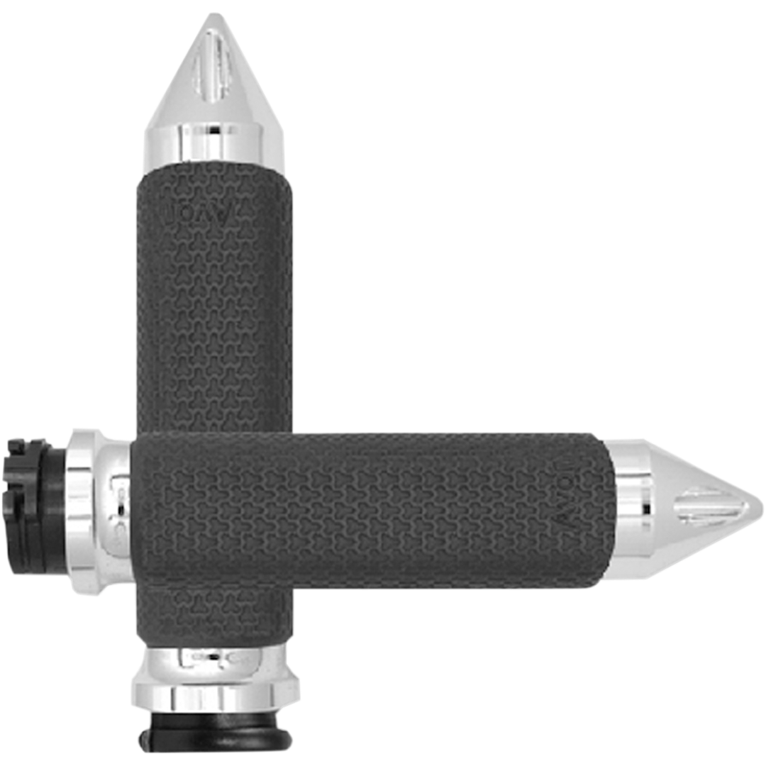 Memory Foam Grips Cable Throttle, Fits Most, Chrome, See Fitment for ...