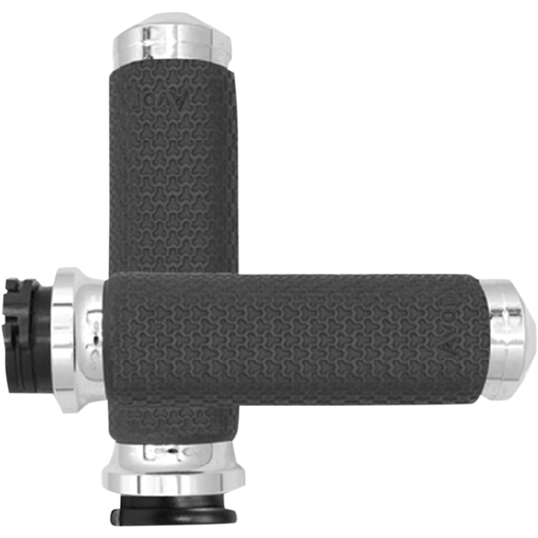 Memory Foam Grips Cable Throttle, Fits Most, Chrome, See Fitments for ...