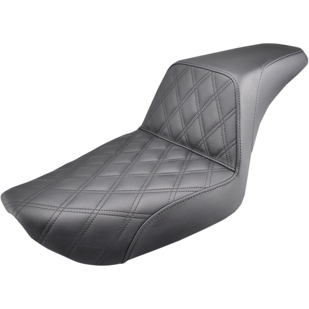 Step-Up Seat 1996-2003 Low Rider/Super Glide, Lattice Stitch, Black