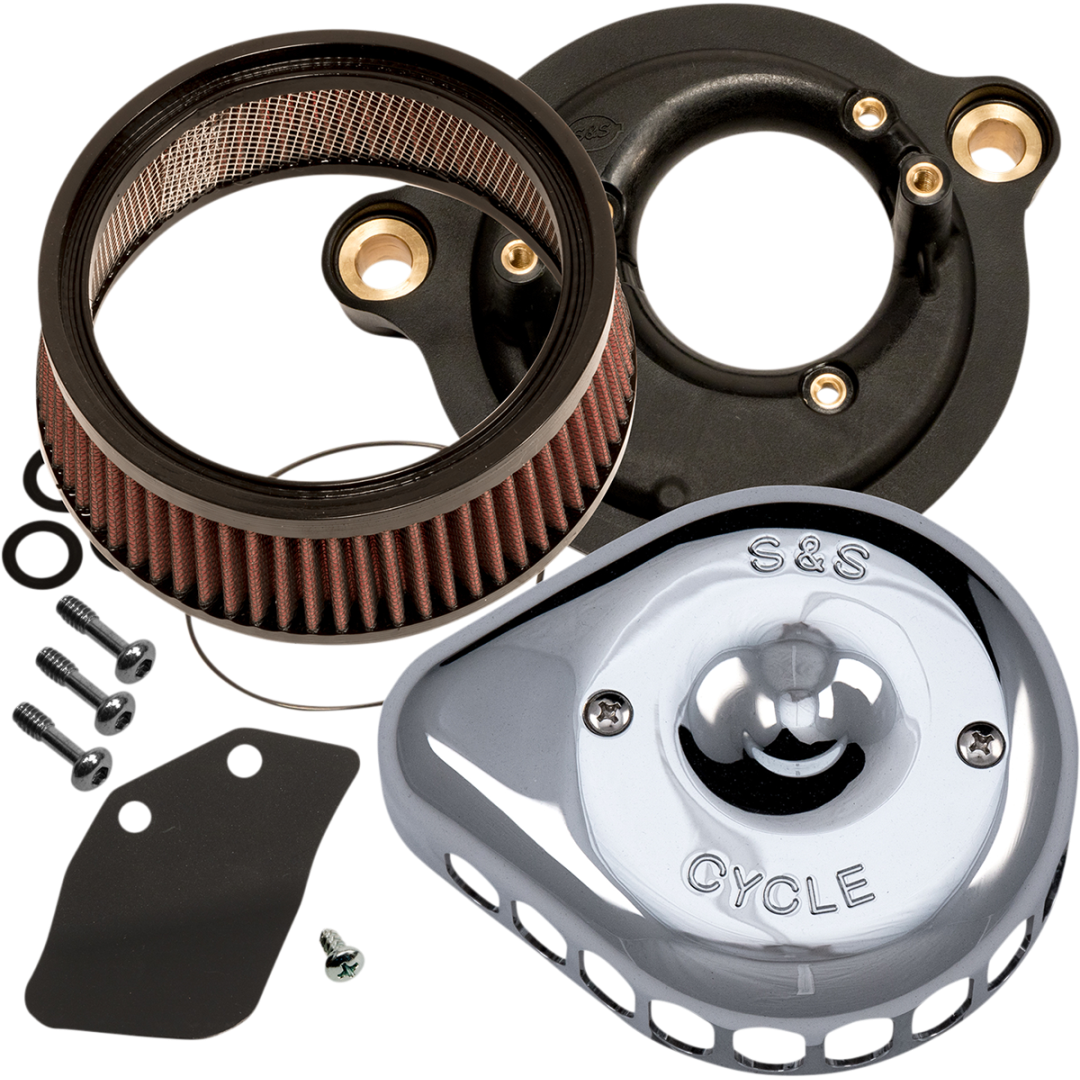 Stealth Air Cleaner Kit with Mini Teardrop Cover 2017-2023 Bagger and ...