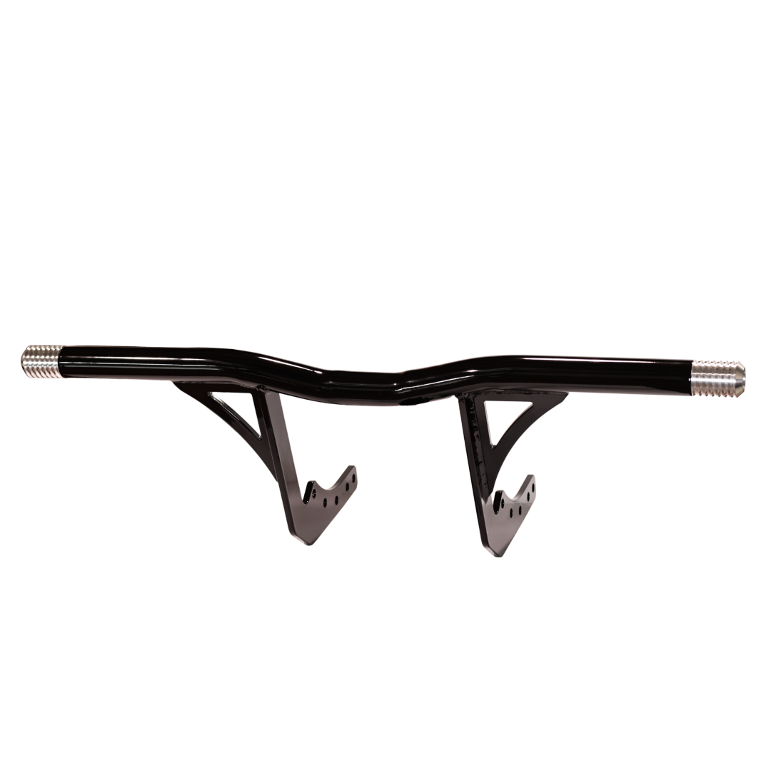 Highway Peg Crash Bar M8 Softail, Mid Controls, Black, Bronze Sliders
