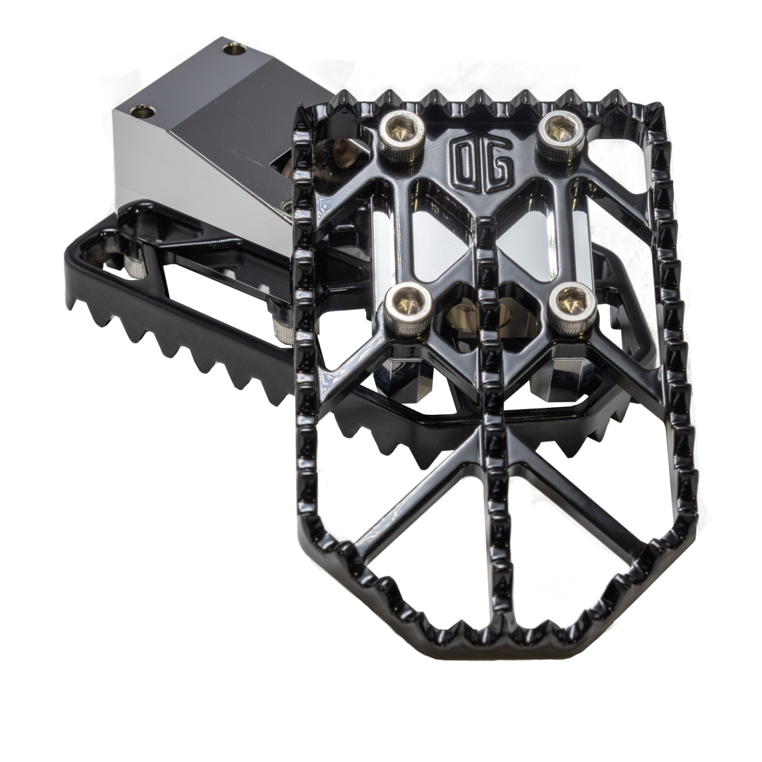 Moto X Foot Pegs 2018+ M8 Softail, Rear, Black Chrome Fixture Block ...